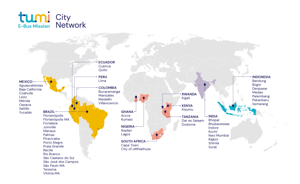 ICLEI Sustainable Mobility - TUMI E-Bus Mission City Network